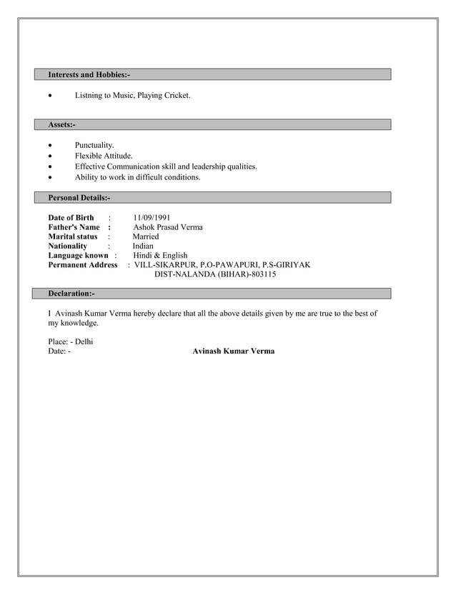 AVINASH CV | DOC