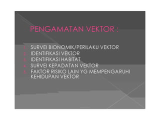 surveilans, pengamatan vektor, dinamika penularan | PPT