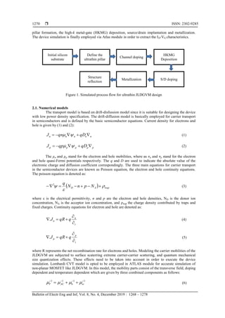 Performance analysis of ultrathin junctionless double gate vertical MOSFETs | PDF