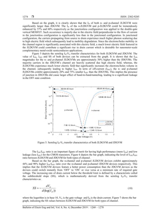 Performance analysis of ultrathin junctionless double gate vertical MOSFETs | PDF