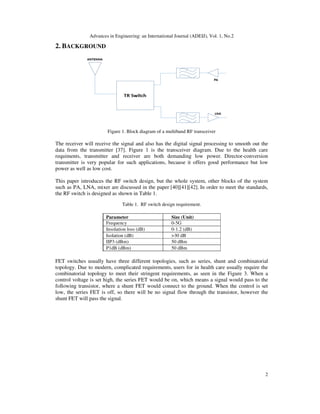 SOI RF Switch for Wireless Sensor Network | PDF