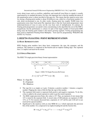 DESIGN OF DOUBLE PRECISION FLOATING POINT MULTIPLICATION ALGORITHM WITH VECTOR SUPPORT | PDF