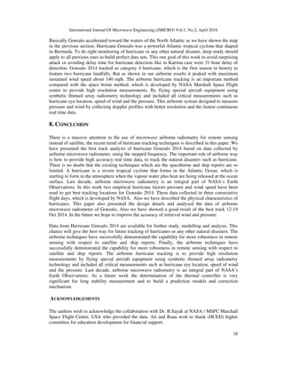 TRACKING ANALYSIS OF HURRICANE GONZALO USING AIRBORNE MICROWAVE ...