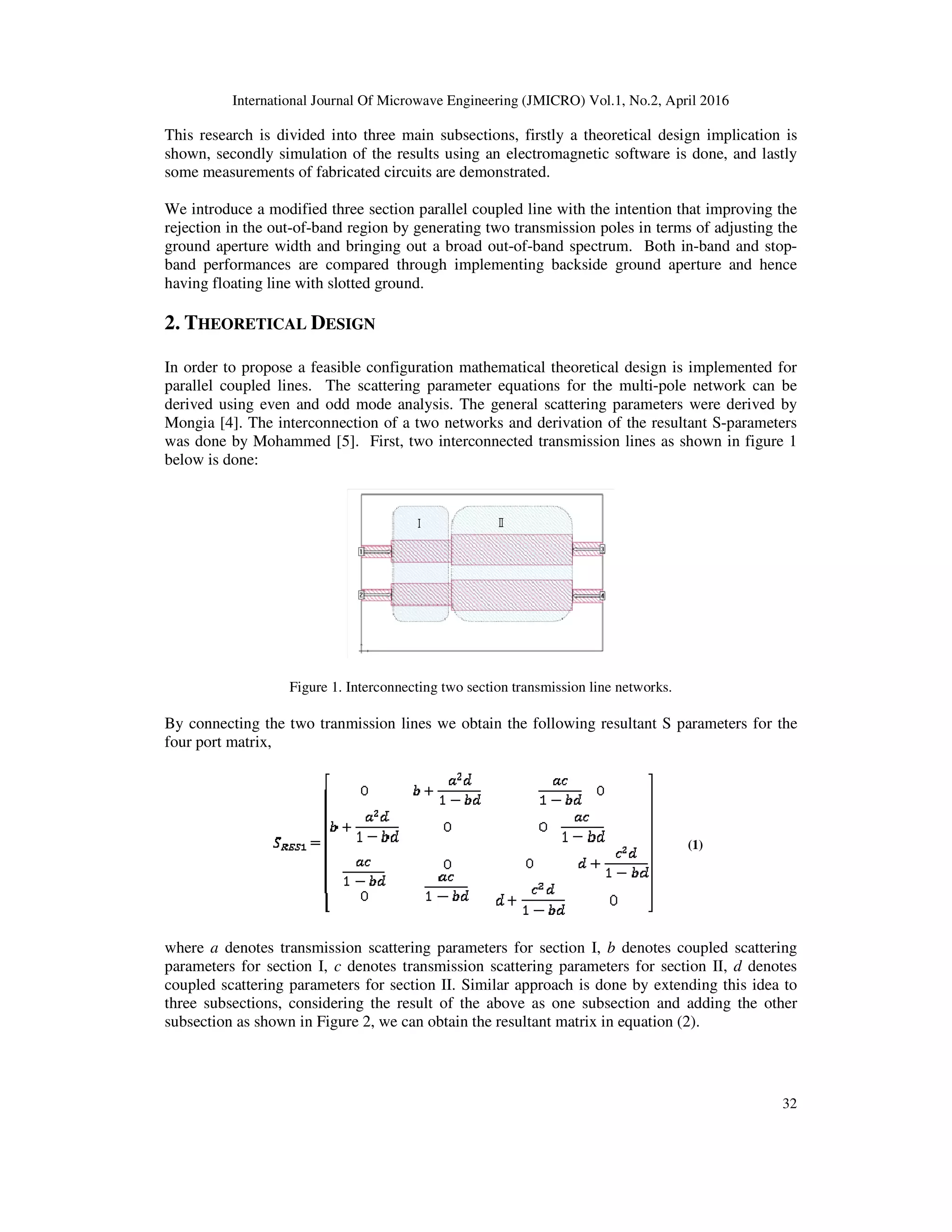 MICROSTRIP COUPLED LINE FILTER DESIGN FOR ULTRA WIDEBAND APPLICATIONS | PDF