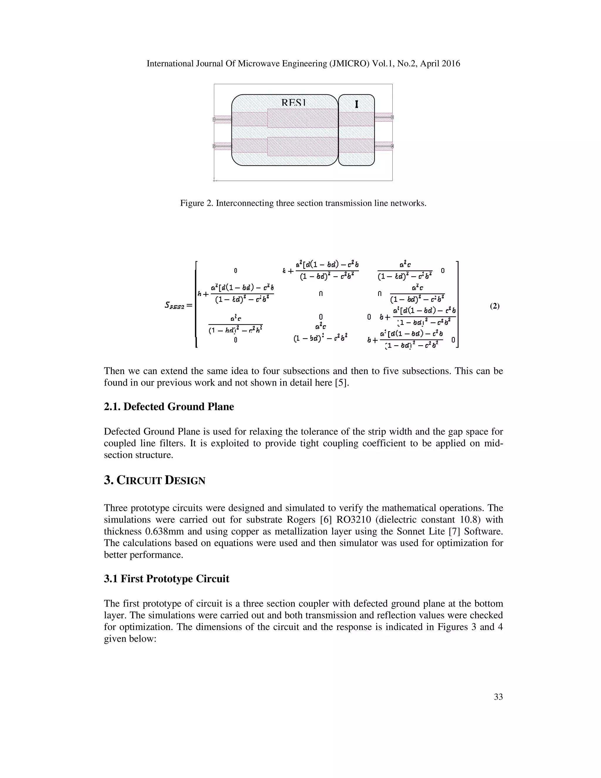MICROSTRIP COUPLED LINE FILTER DESIGN FOR ULTRA WIDEBAND APPLICATIONS | PDF | Physics | Science