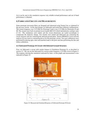 MICROSTRIP COUPLED LINE FILTER DESIGN FOR ULTRA WIDEBAND APPLICATIONS ...