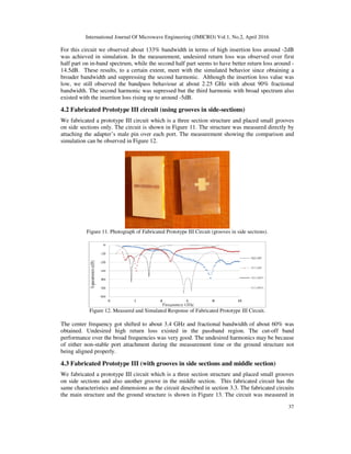 MICROSTRIP COUPLED LINE FILTER DESIGN FOR ULTRA WIDEBAND APPLICATIONS ...