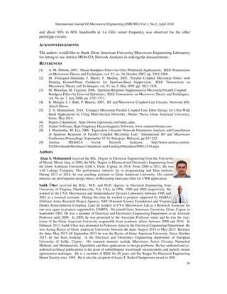 MICROSTRIP COUPLED LINE FILTER DESIGN FOR ULTRA WIDEBAND APPLICATIONS ...