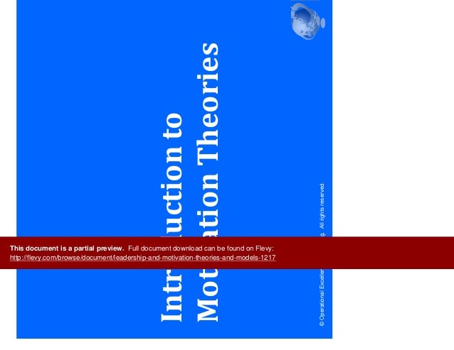 Leadership Motivation Theories Models Powerpoint Leadership Motivation Theories Models Powerpoint