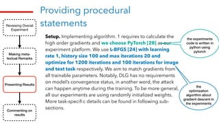 result analysis for deep leakage from gradients | PPT