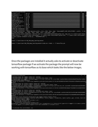 Introduction to TensorFlow and OpenCV libraries | PDF