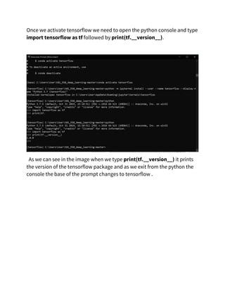 Introduction to TensorFlow and OpenCV libraries | PDF