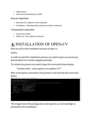 Introduction to TensorFlow and OpenCV libraries | PDF