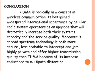 CDMA TECHNOLOGY | PPT