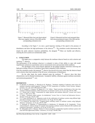 A comparative study of nonlinear circle criterion based observer and H∞ observer for induction ...