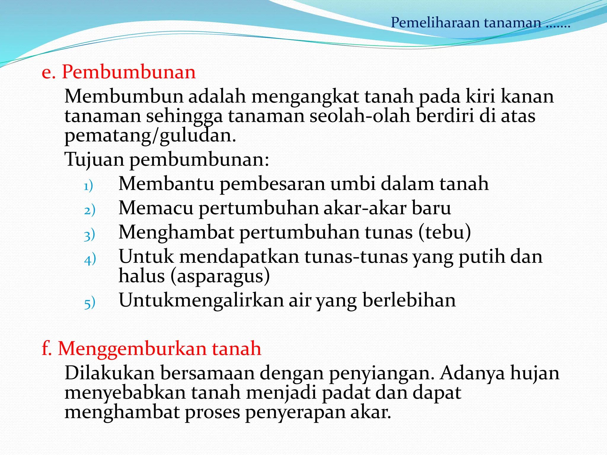 TEKNIS BUDIDAYA TANAMAN: Pengolahan Tanah Perlu tidaknya melakukan ...