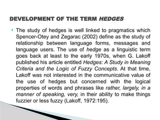 12192281.ppt what are hedges and what is their use? | PPT