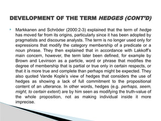 12192281.ppt what are hedges and what is their use? | PPT