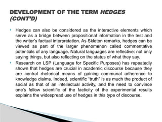 12192281.ppt what are hedges and what is their use? | PPT