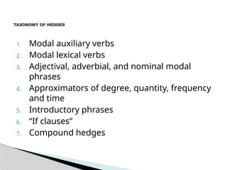 12192281.ppt what are hedges and what is their use? | PPT