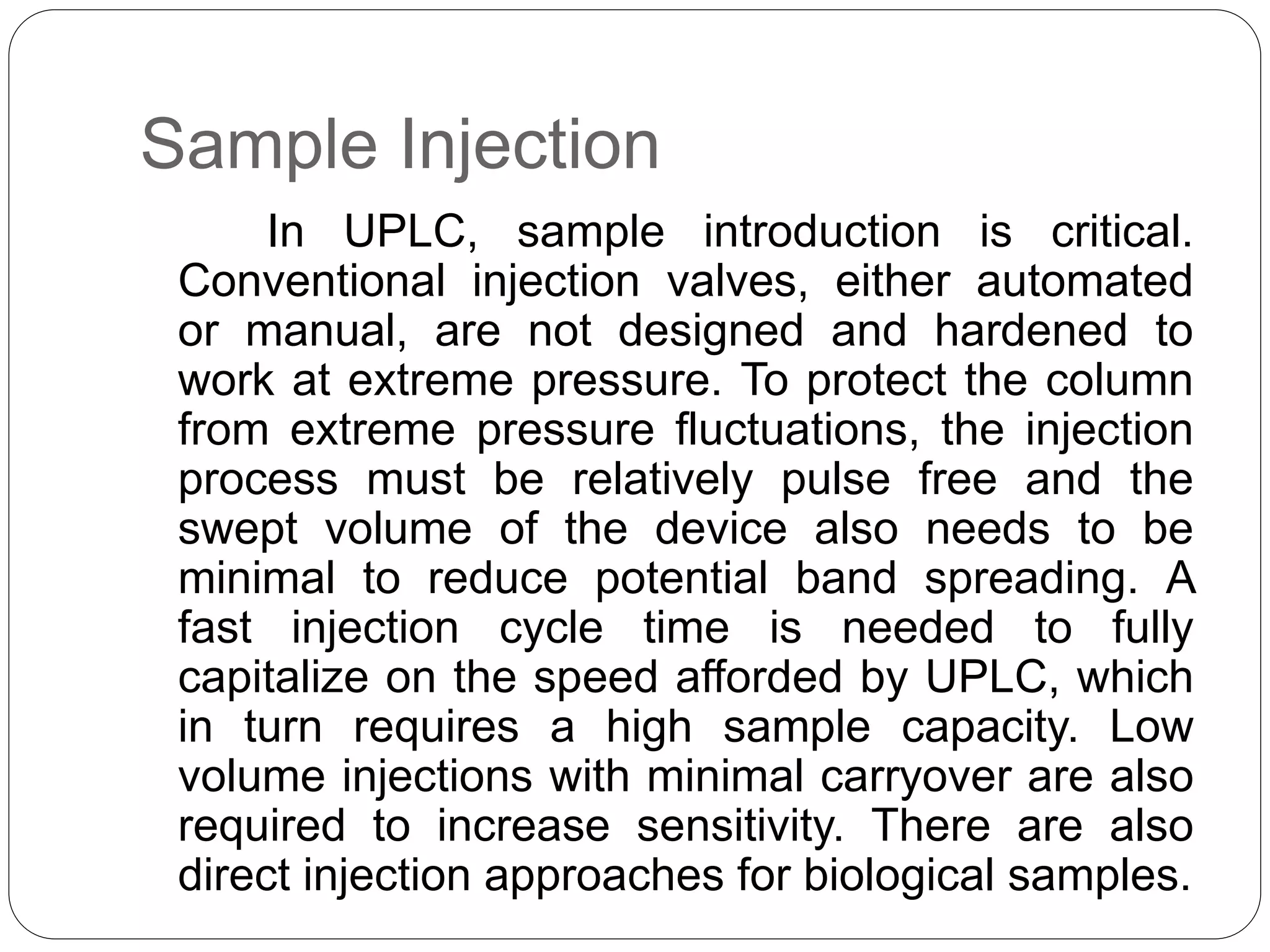 UPLC - ULTRA PERFORMANCE LIQUID CHROMATOGRAPHY | PPTX