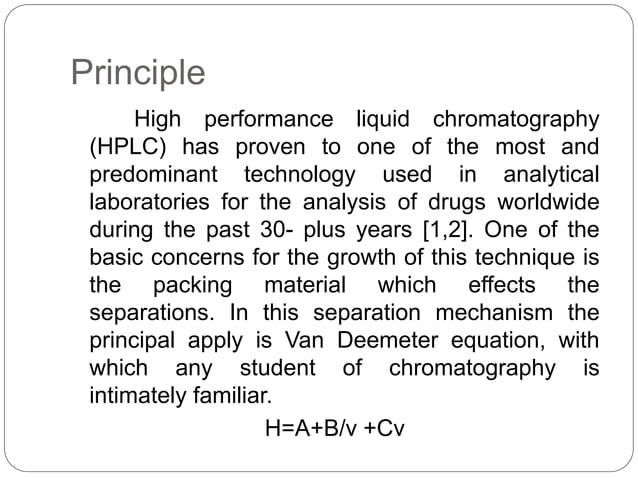 UPLC - ULTRA PERFORMANCE LIQUID CHROMATOGRAPHY | PPTX | Chemistry | Science