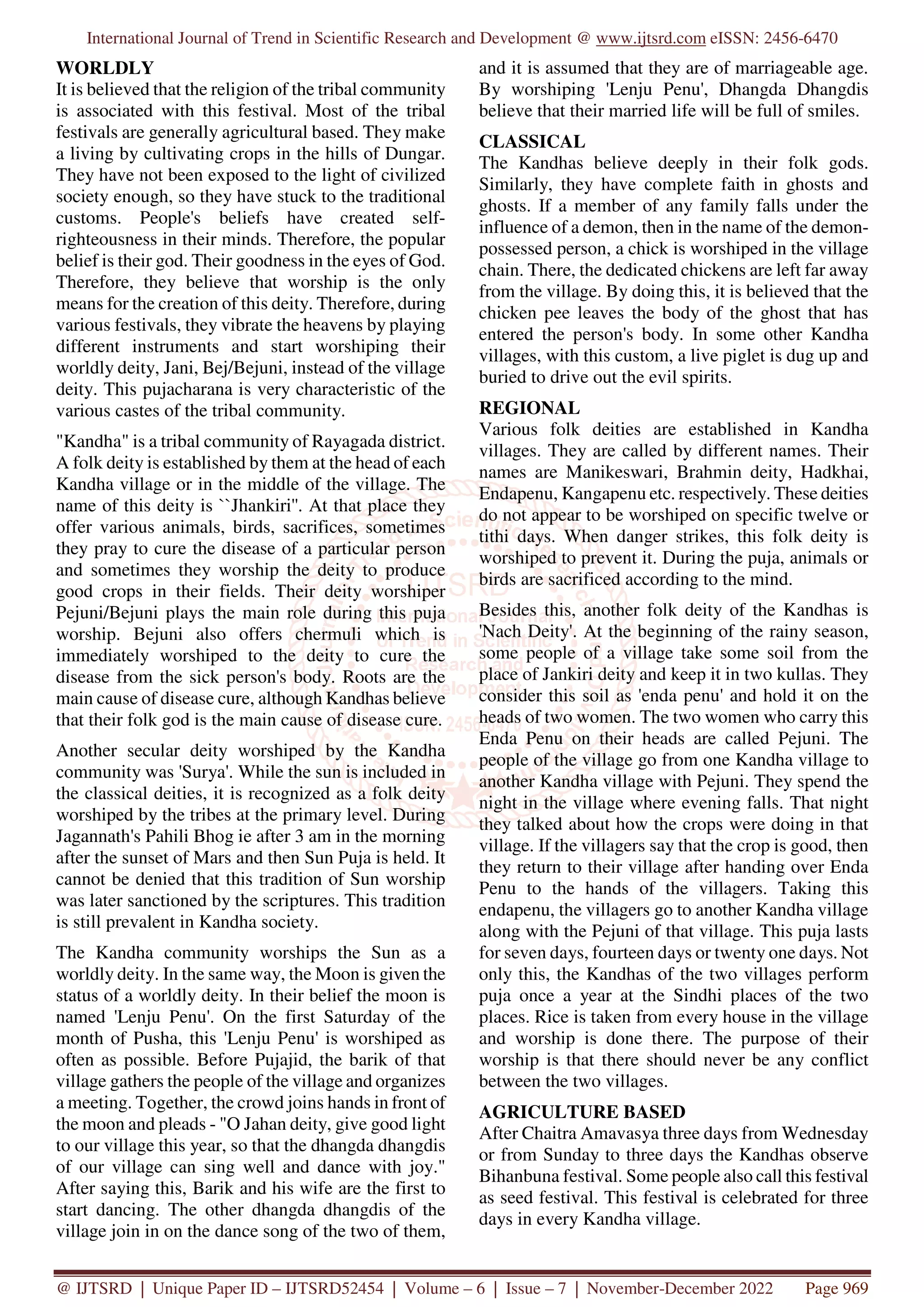 Folk Beliefs and Festivals of Rayagada District | PDF