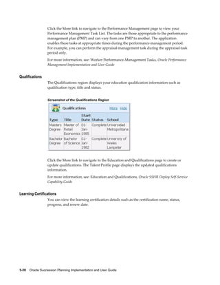 Oracle Succession Planning Setup | PDF