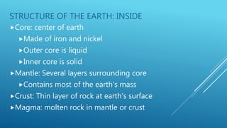 About the earth Inside & Outside | PPTX