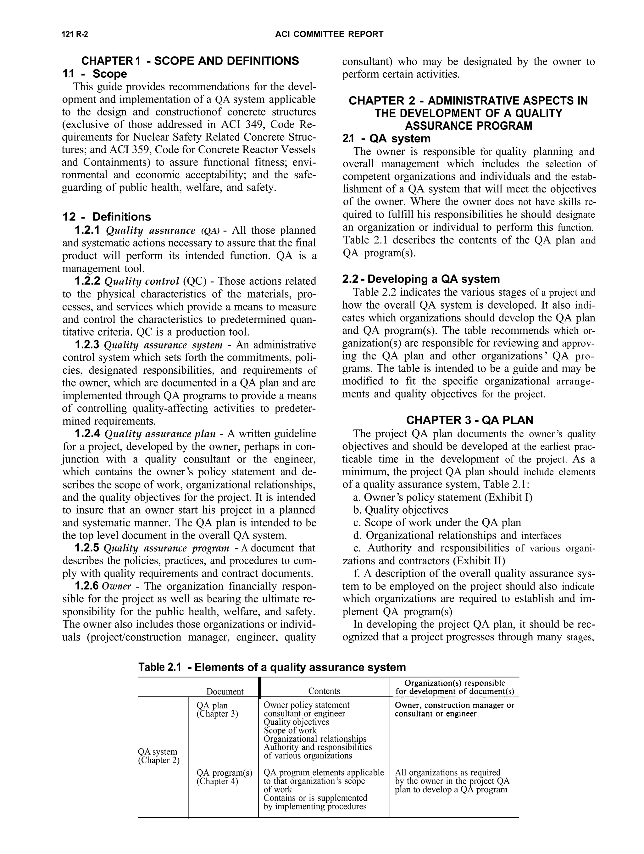 121 r 85 - quality assurance systems for concrete constructio | PDF