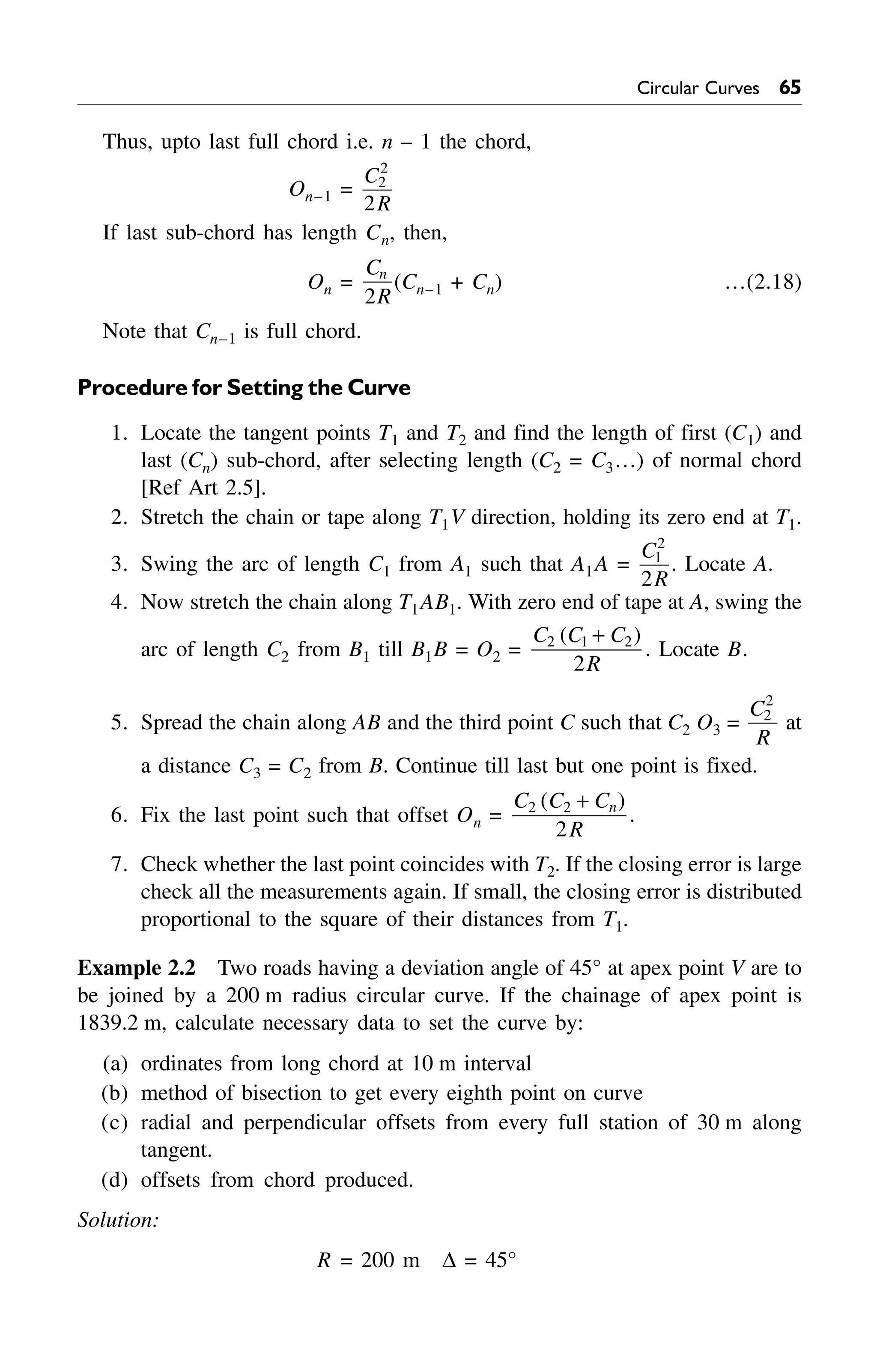 Circular Curves - Surveying - Civil Engineering | PDF