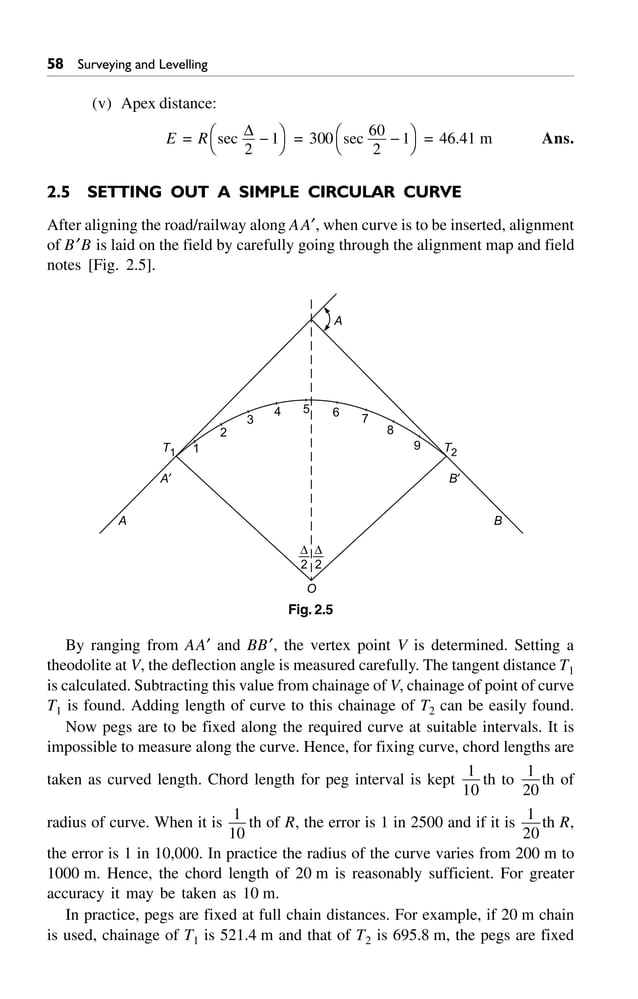 Circular Curves - Surveying - Civil Engineering | PDF