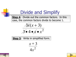 12 1simplifyingrationalexpres5 | PPT