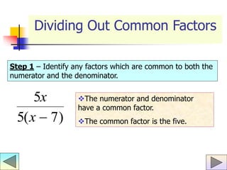 12 1simplifyingrationalexpres5 | PPT
