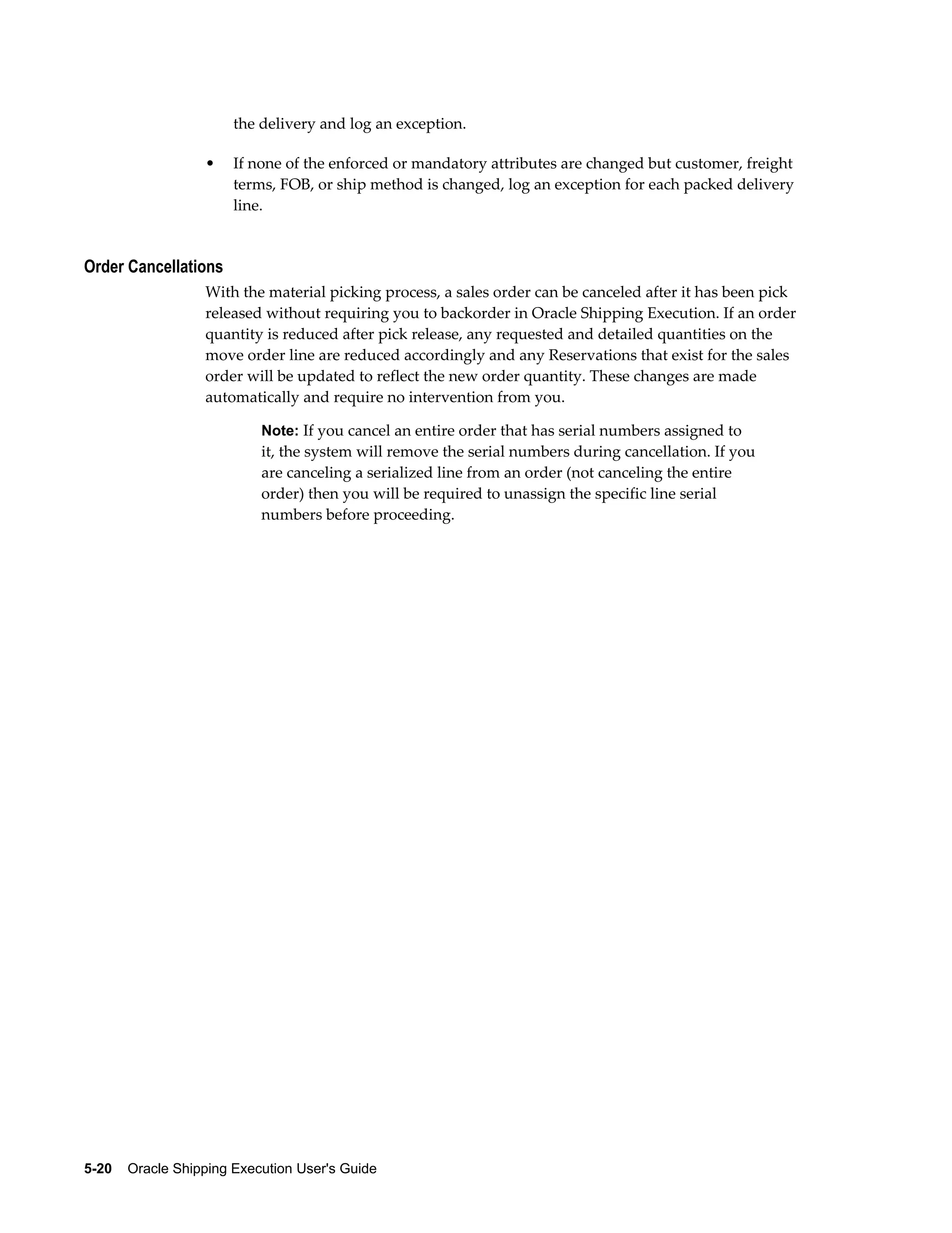 R12 Shipping Execution User guide | PDF