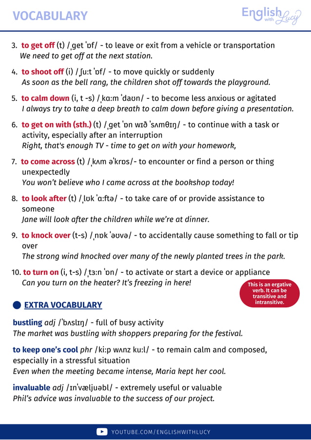 122. 50 Phrasal Verbsfor international c2 English level | PDF | Bars ...