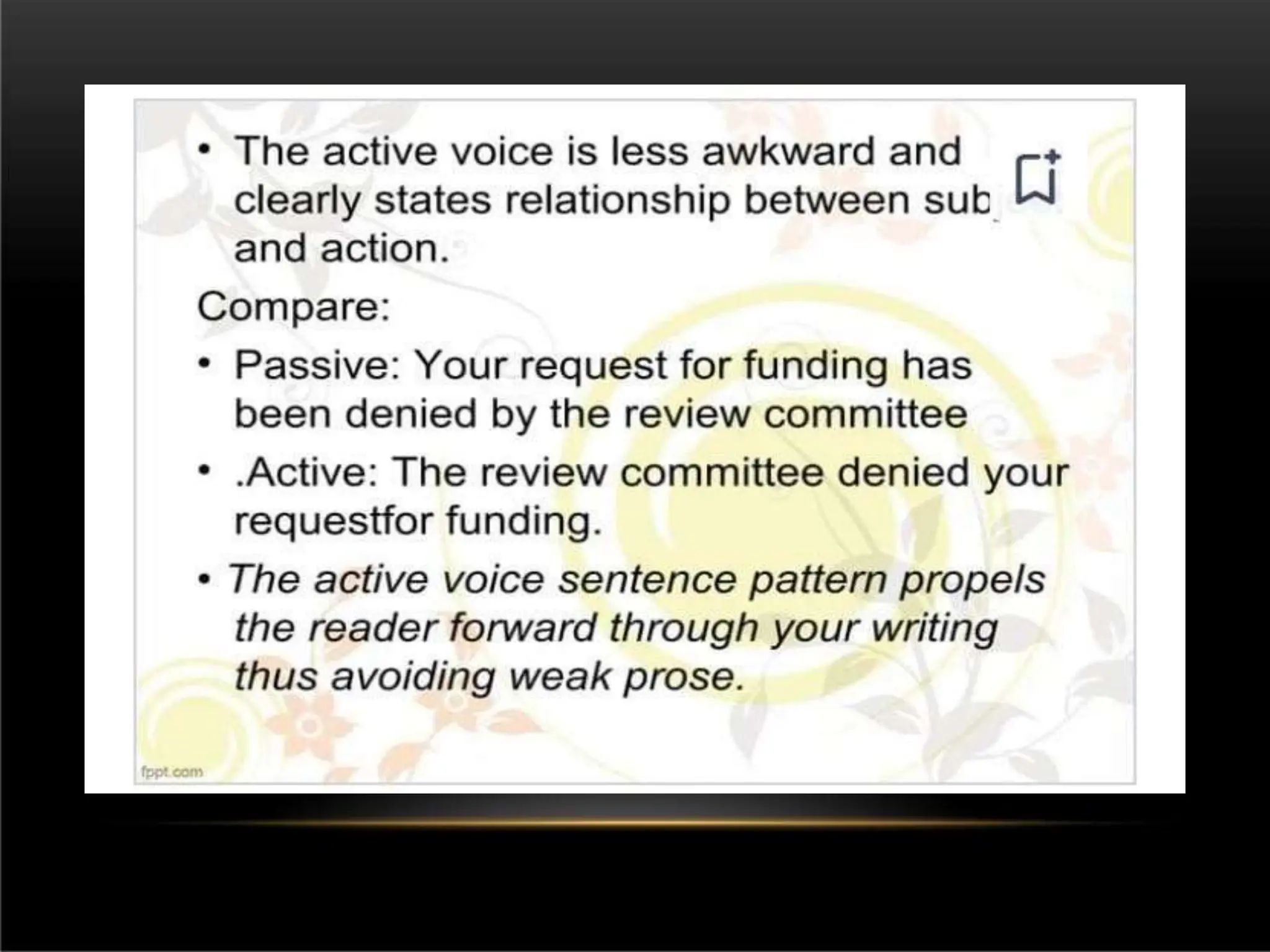 How to understand active and passive wise | PPT