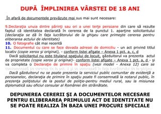 122 acte necesare carte de identitate | DOC