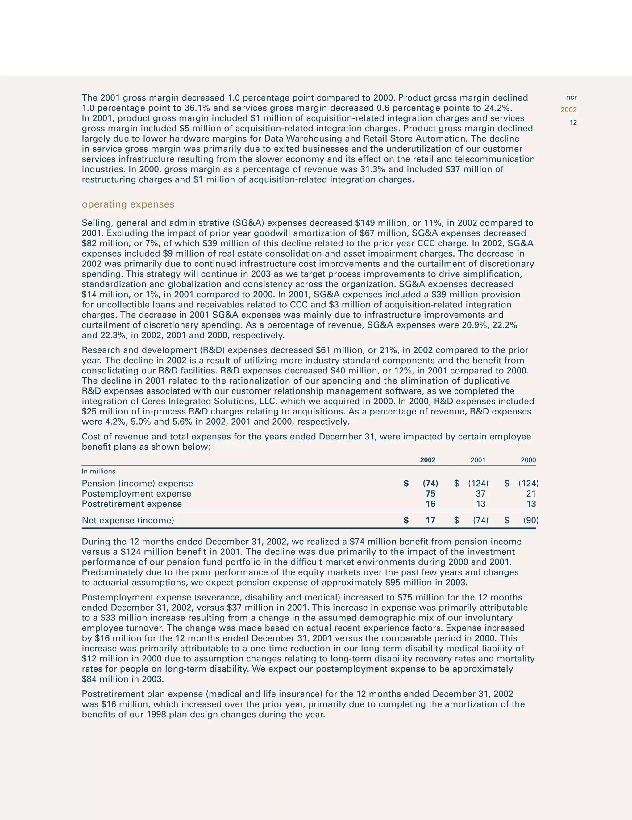 ncr annual reports 2002 | PDF