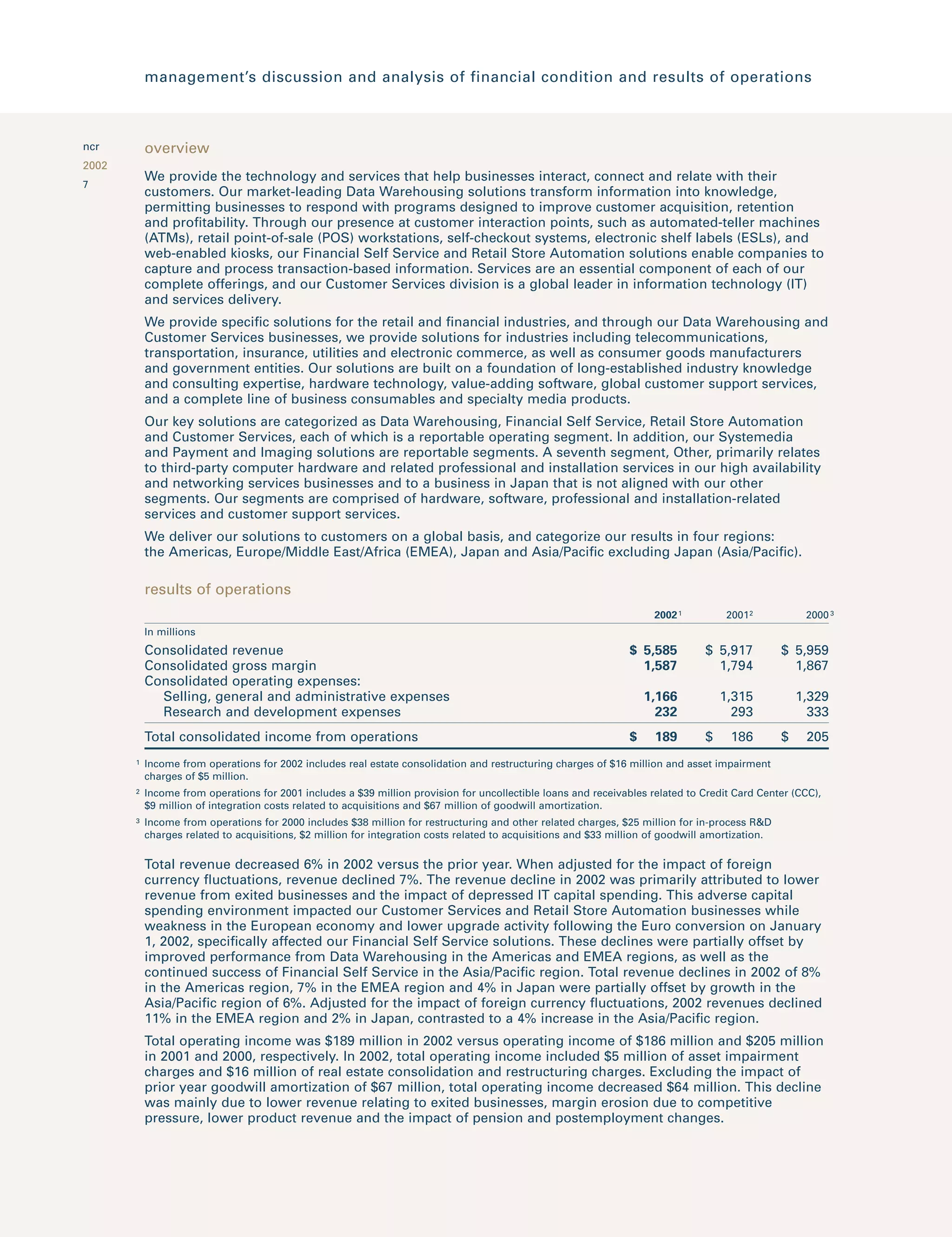 ncr annual reports 2002 | PDF