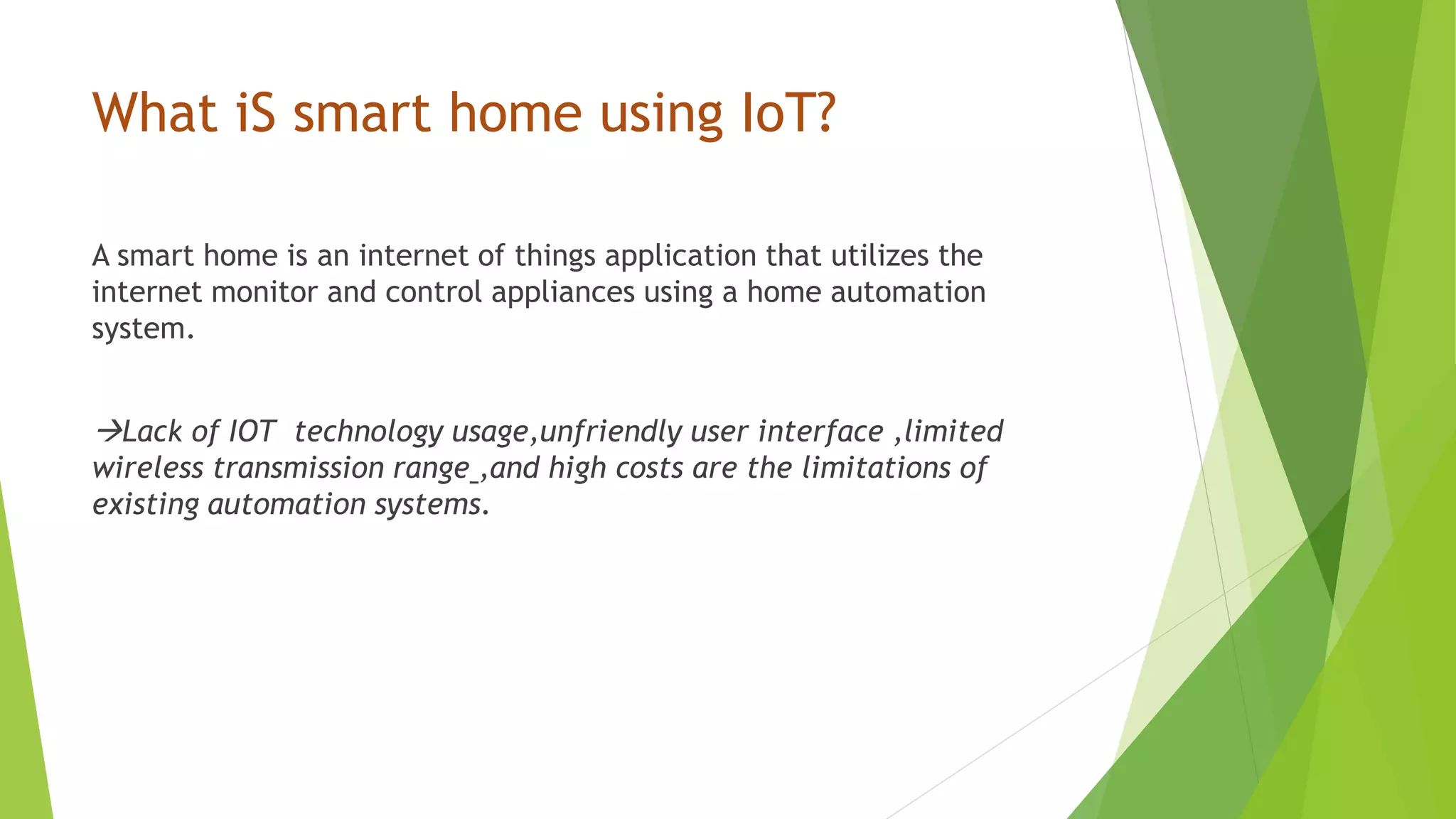 Smart Home Using Iot Simulation In Cisco Packet Tracer Pptx Technology And Computing