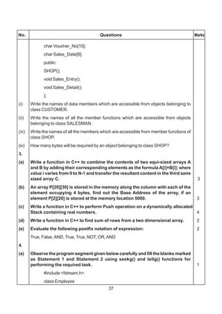 computer science sample papers 2 | PDF | Programming Languages | Computing