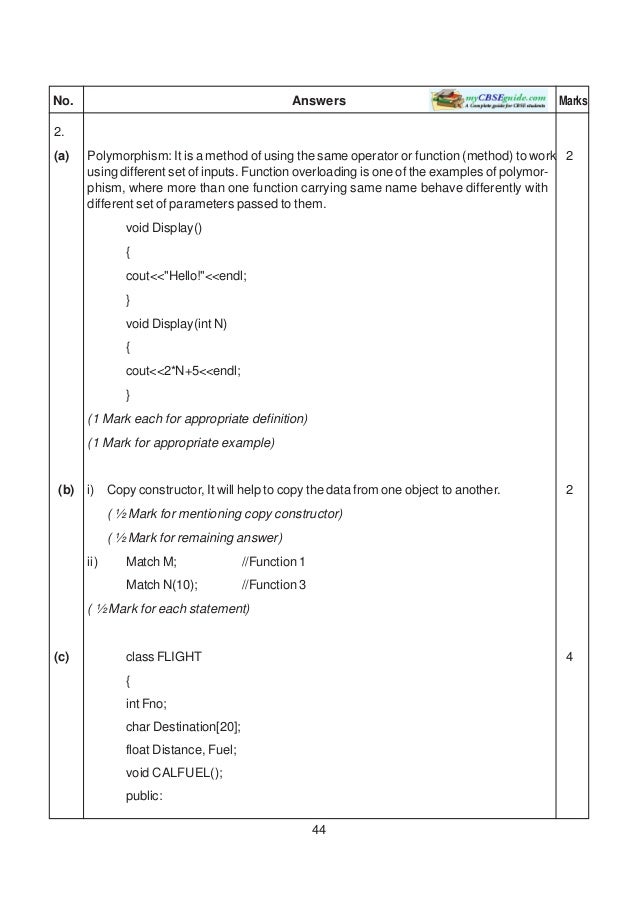 computer science sample papers 2