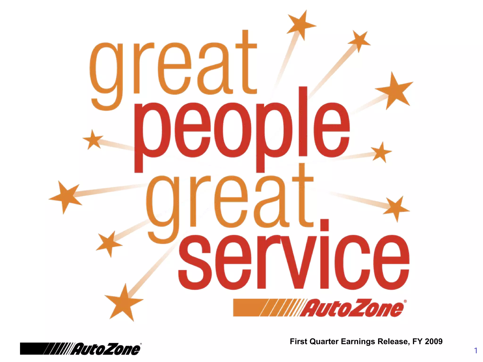 autozone Q1F09_Slides_to_Script | PDF