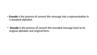 Cryptography, Cryptanalysis and Cryptology | PPT