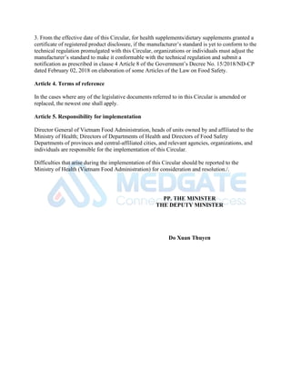 Circular 12/2024/TT-BYT: Promulgation of the National Technical Regulation QCVN 20-1:2024/BYT on ...