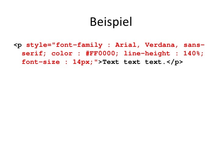 CSS: Schrift formatieren