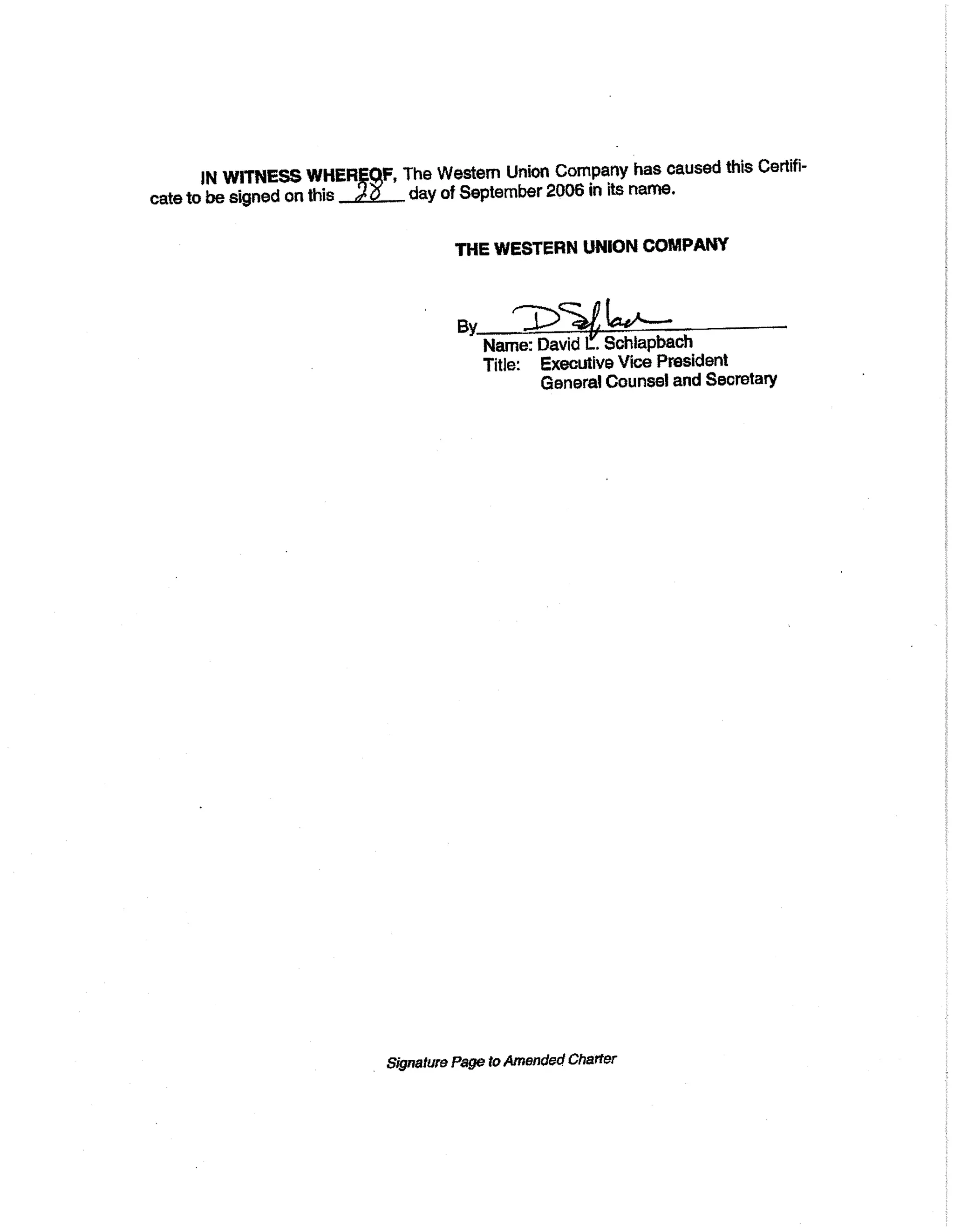 western union Certificate of Incorporation | PDF