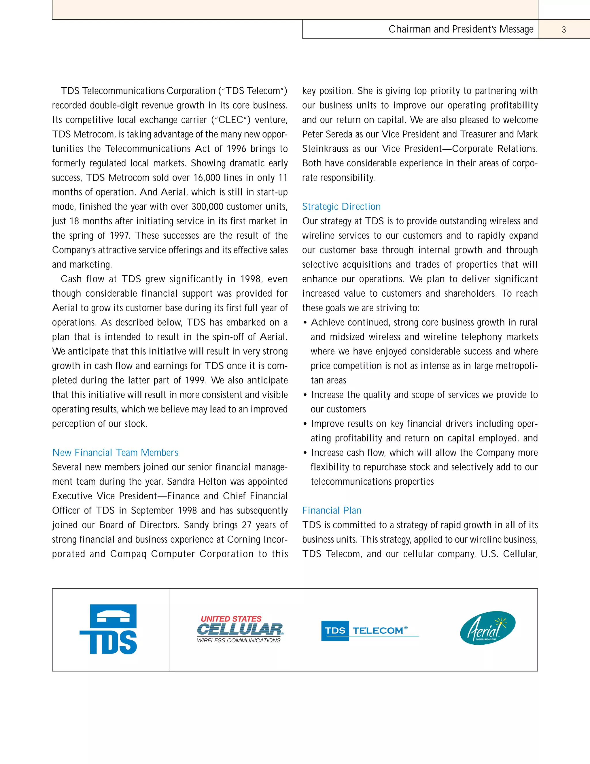 telephone data systems 98ar | PDF