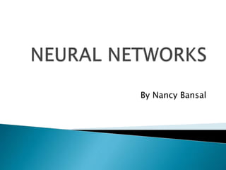 Neural Networks | PPTX | Computer Networking | Computing